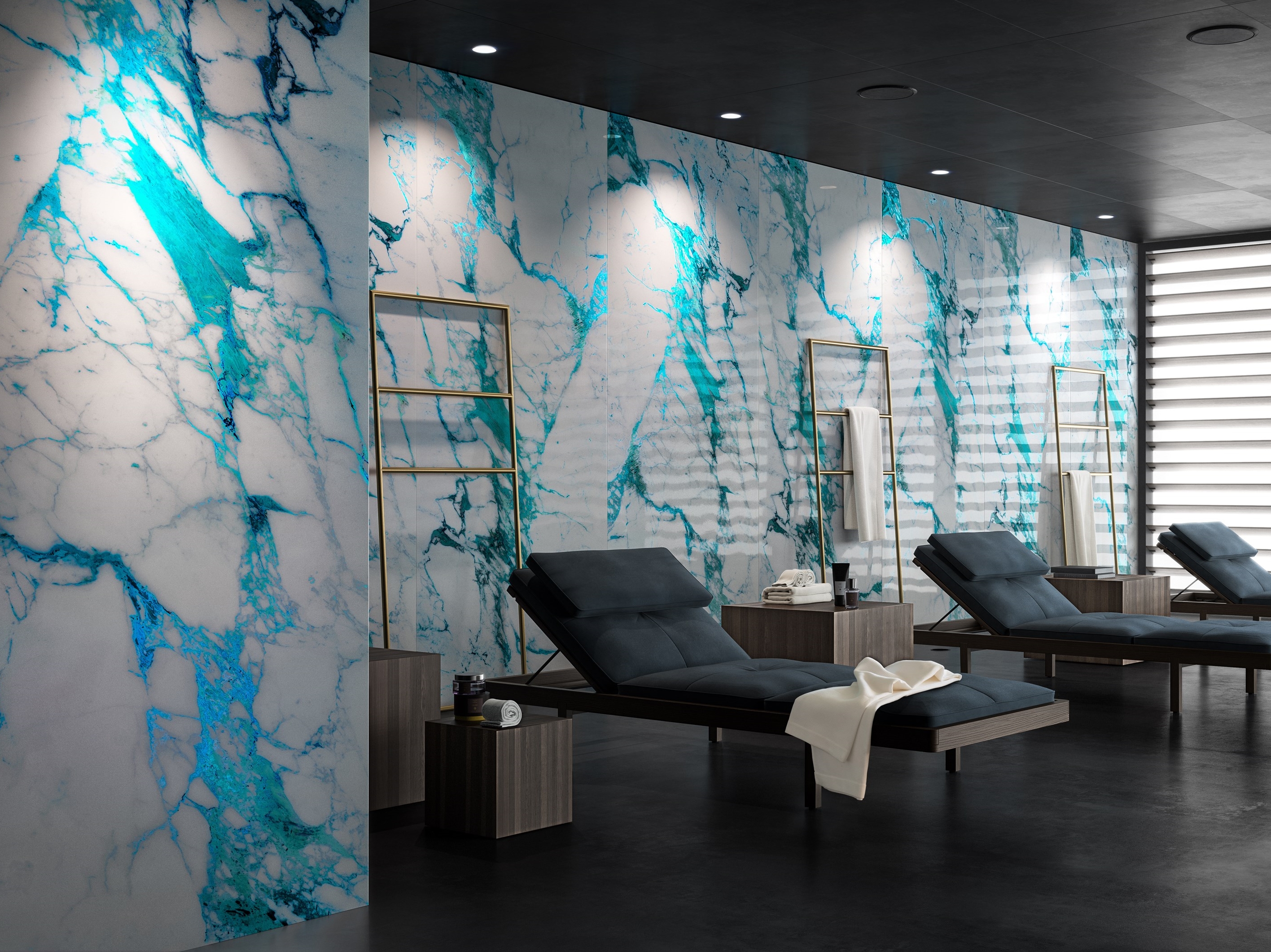 Glass wall tiles VETRITE ELECTRIC MARBLE By Sicis