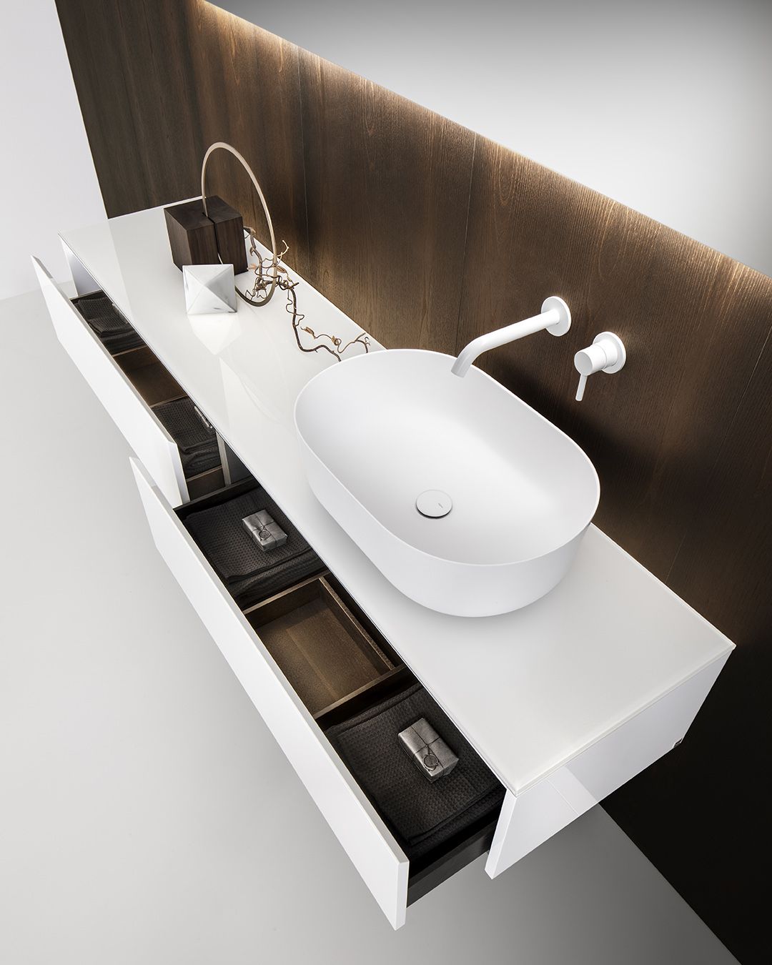 VIAVENETO Vanity unit with drawers By FALPER | design Falper Design