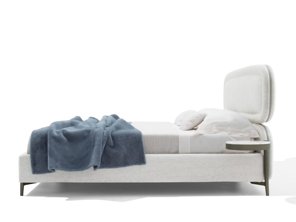 VIBE Double bed with upholstered headboard By Giorgetti | design Carlo ...