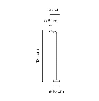 Lampada da terra a LED VIBIA - PIN CREMA By Archiproducts.com design ...