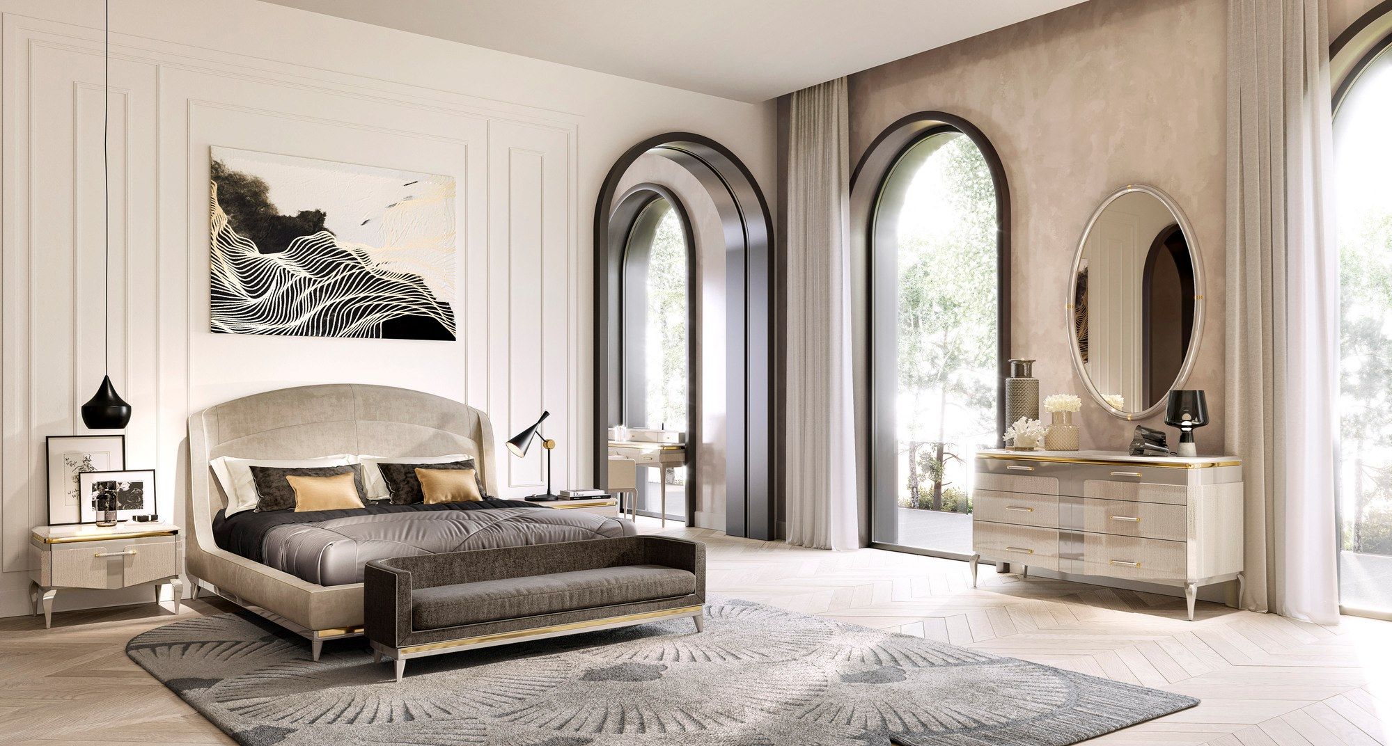 VICTOR | Bed By A.R. Arredamenti design Lucia Ippolito