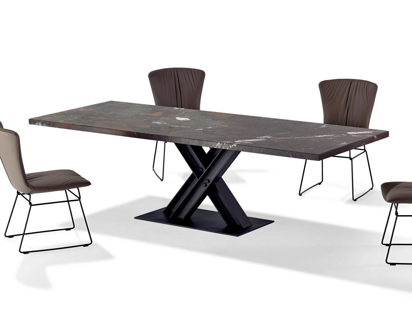 VICTOR 1470 | Natural stone table Rectangular natural stone table By ...