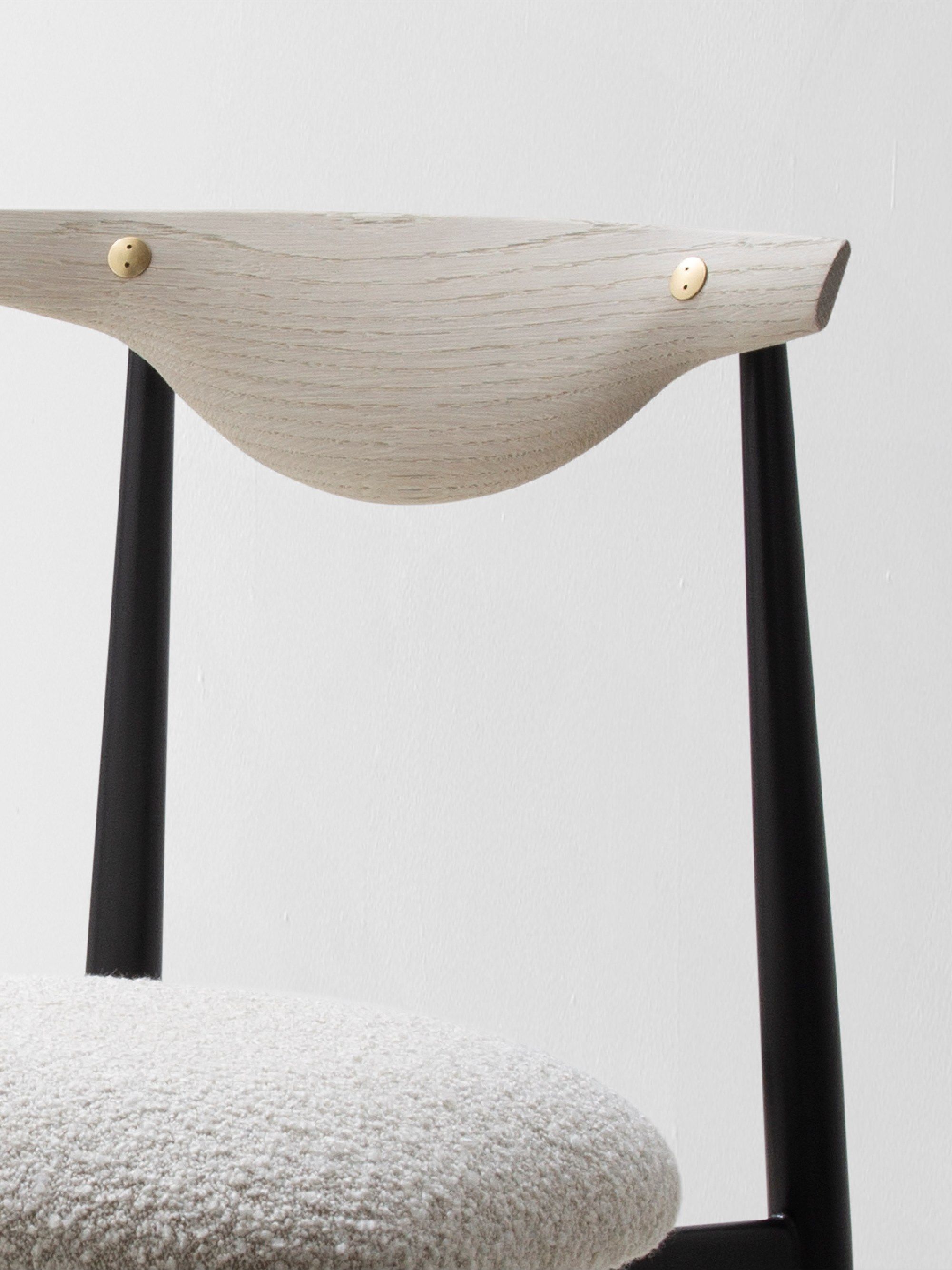 Open back wooden chair VICUNA By District Eight