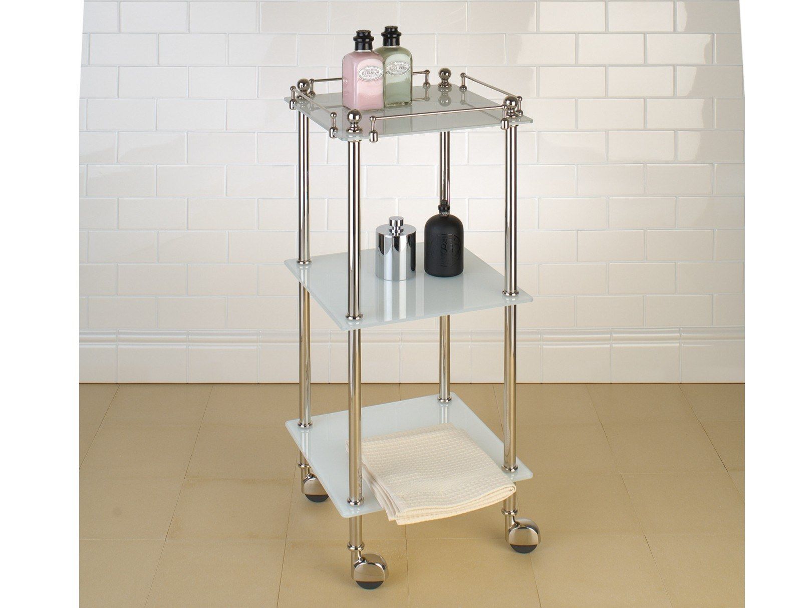 VIENNA | Bathroom cabinet with castors Vienna Collection By Aquadomo