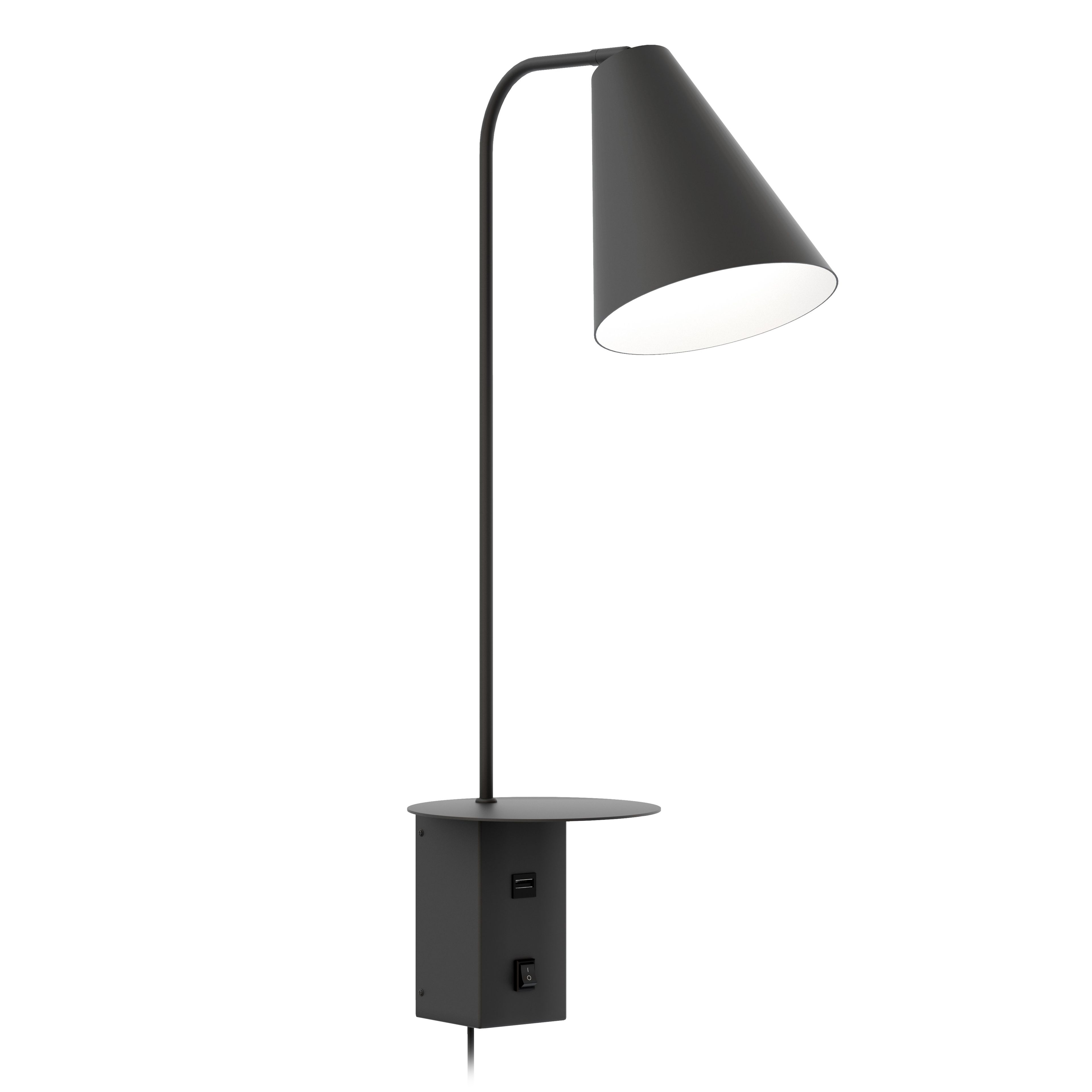 VIGO USB Direct light metal wall lamp with USB charger By Valaisin ...