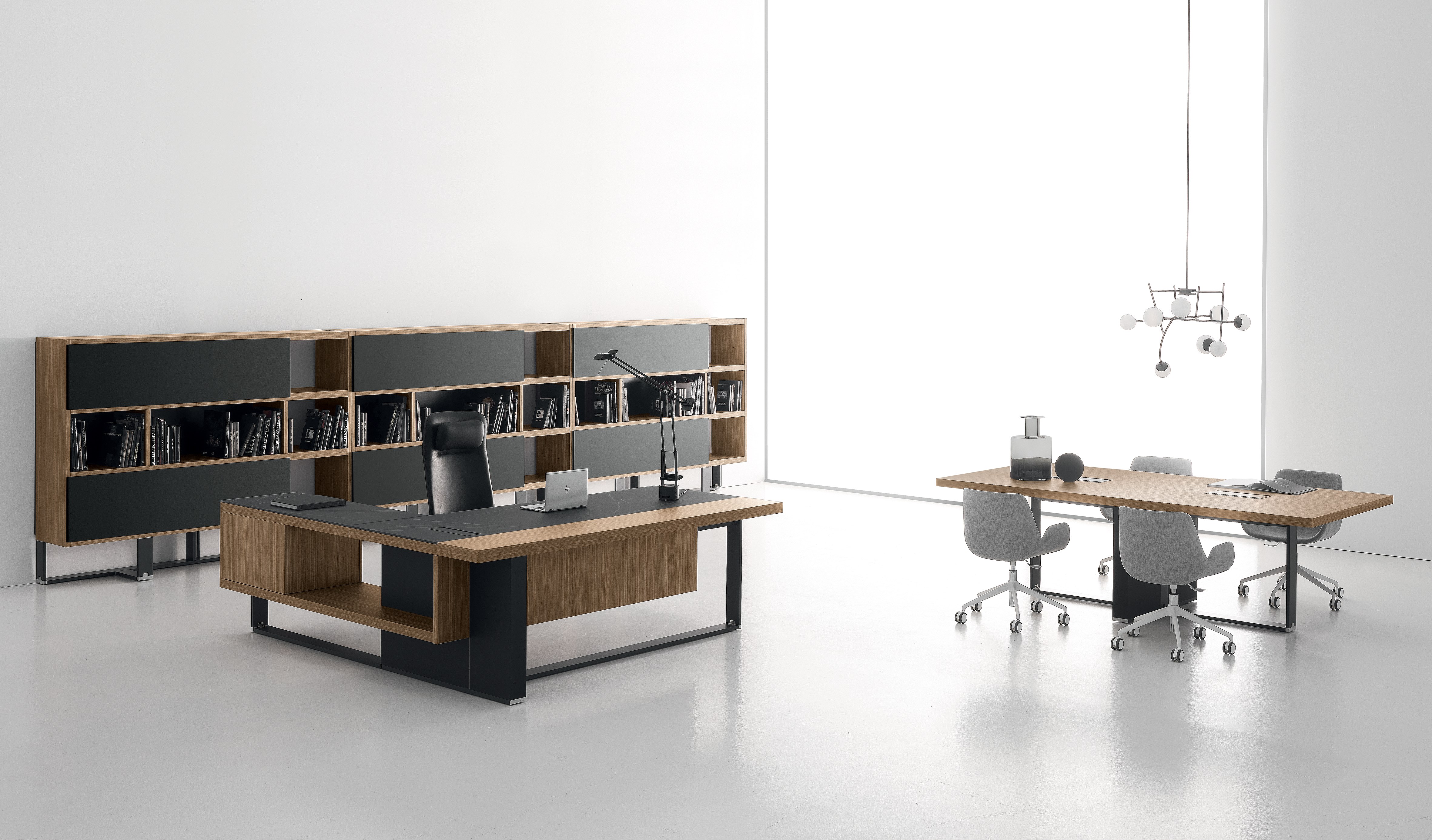 VIGO L-shaped sectional melamine office desk By DVO | design Baldanzi ...