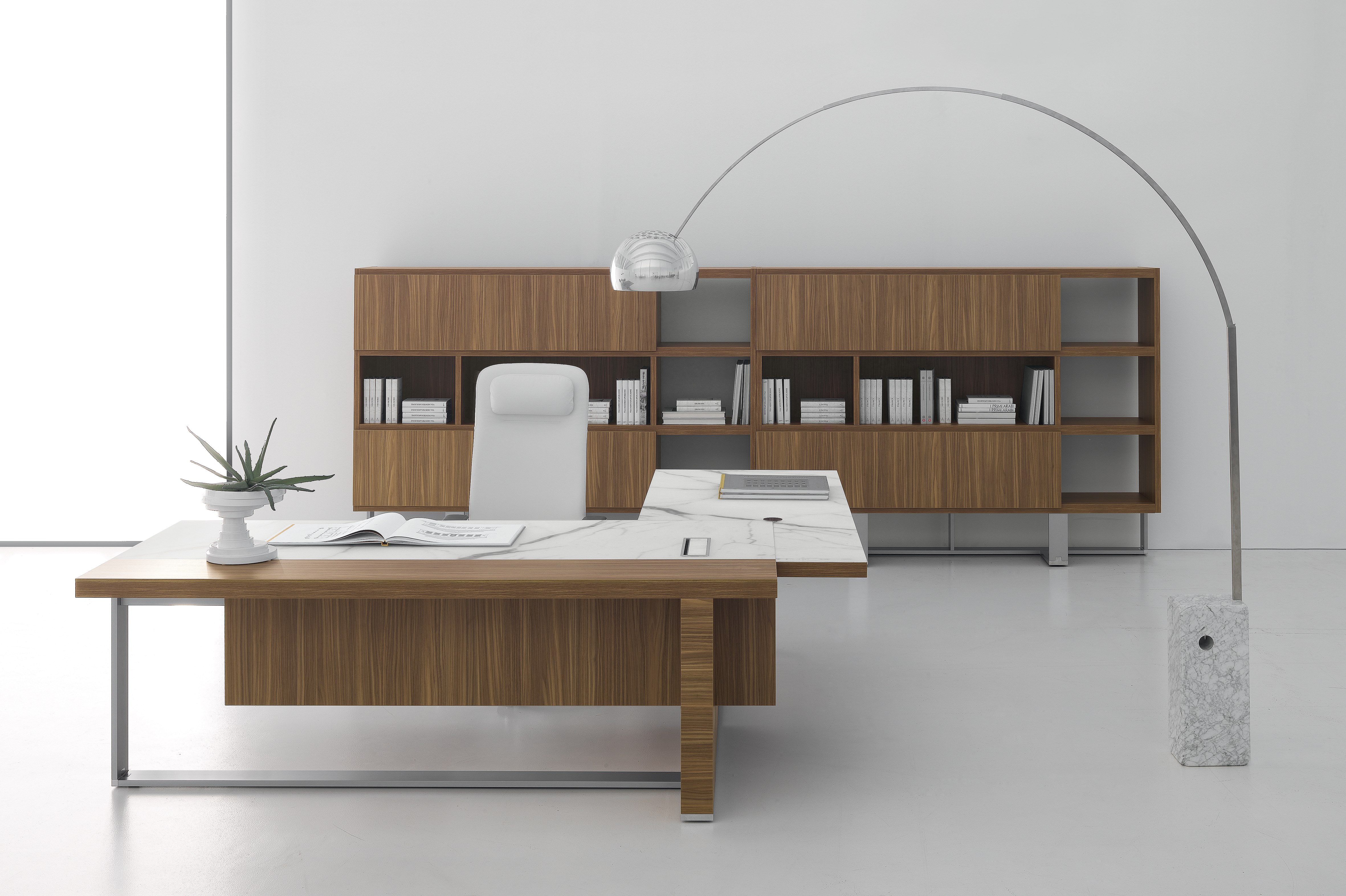 VIGO L-shaped sectional melamine office desk By DVO | design Baldanzi ...
