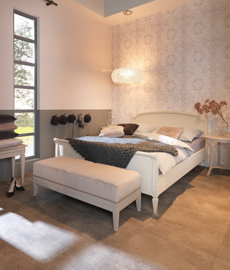 VILLA BORGHESE Cherry wood double bed By SELVA
