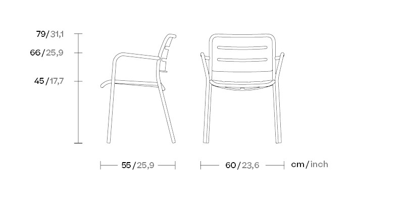 VILLAGE | Garden chair By Kettal design Jasper Morrison