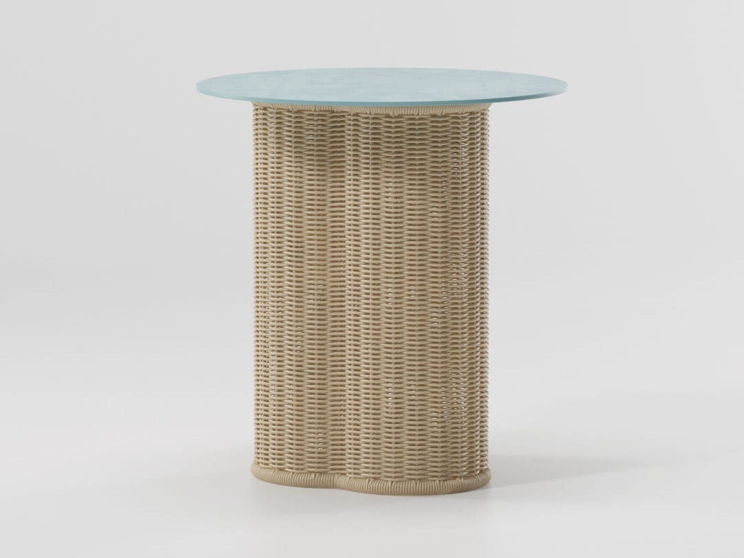 VIMINI Round coffee table By Kettal | design Patricia Urquiola