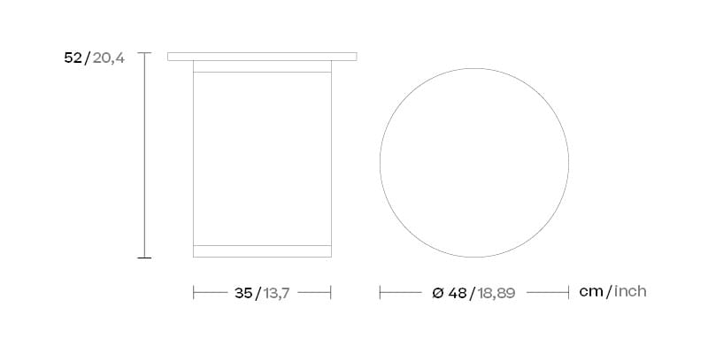 VIMINI Round coffee table By Kettal | design Patricia Urquiola