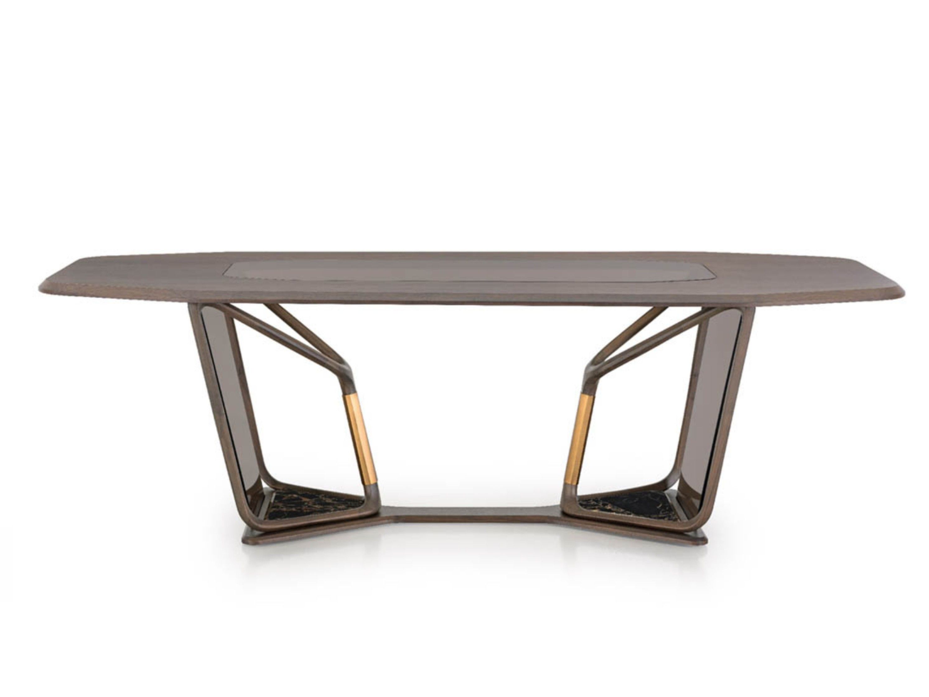 VINE Wood and glass table By Turri | design Jiang Feng