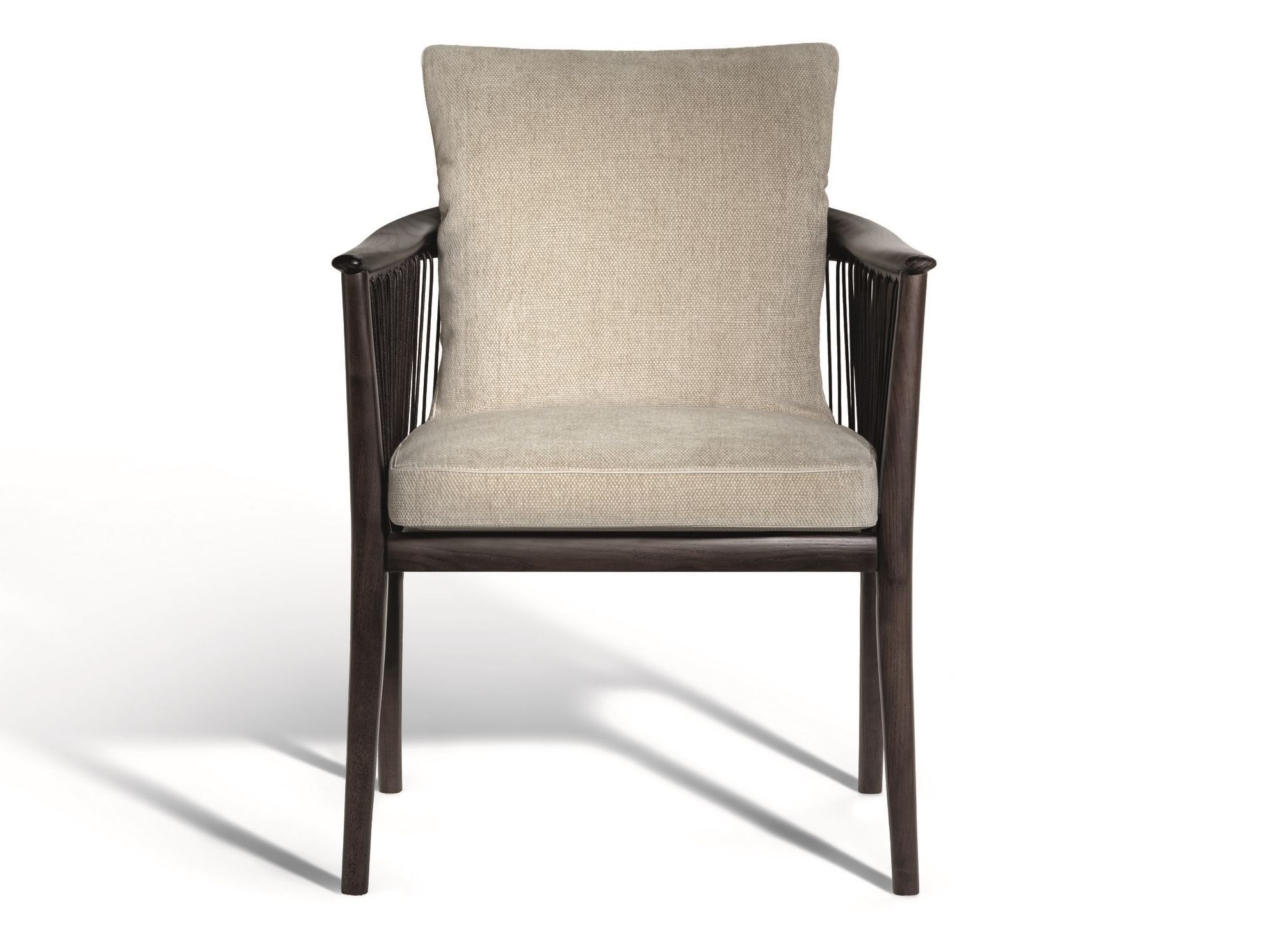 VIOLA Fabric easy chair with armrests By Poltrona Frau | design AB Concept