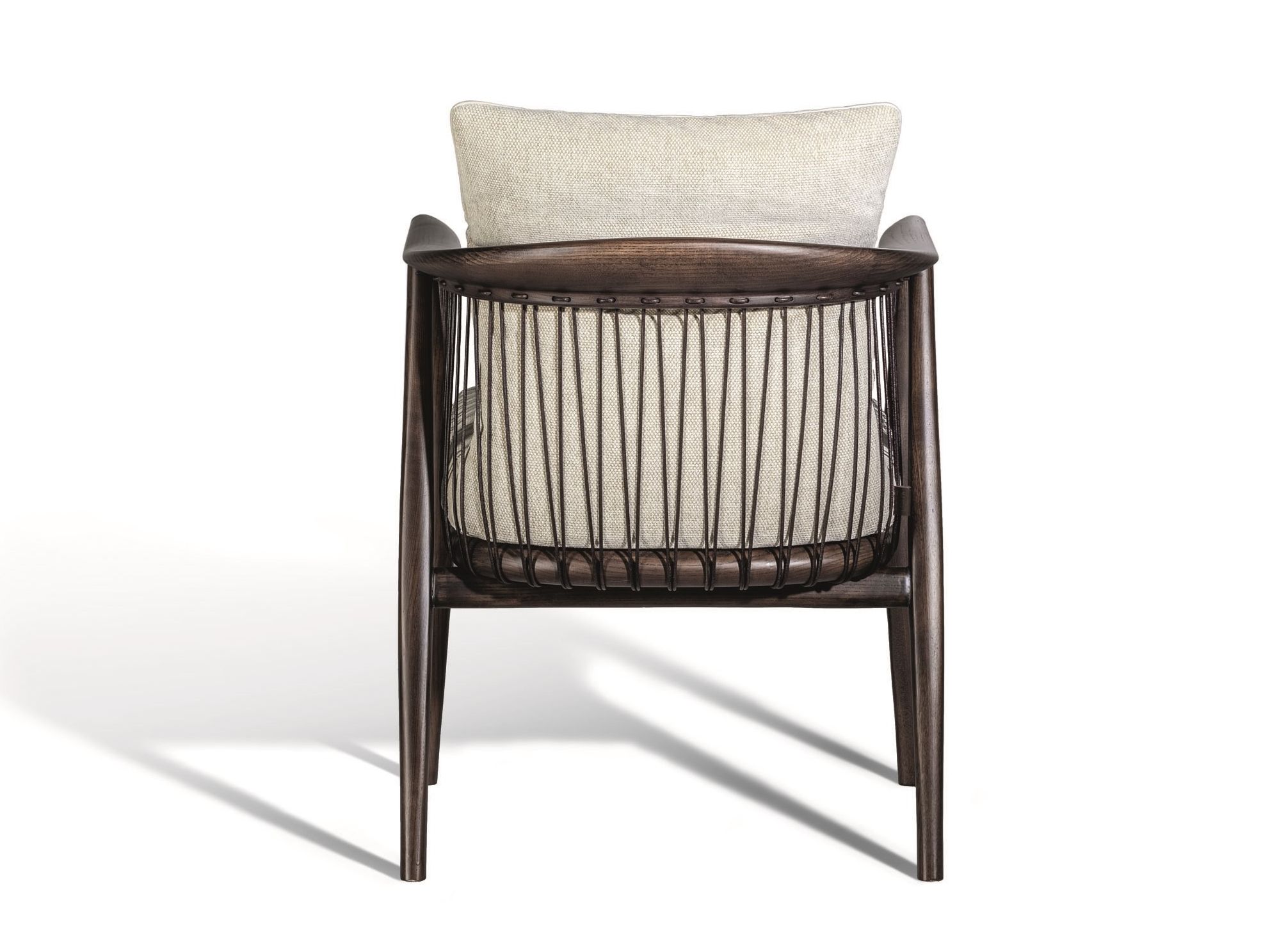 VIOLA Fabric easy chair with armrests By Poltrona Frau | design AB Concept