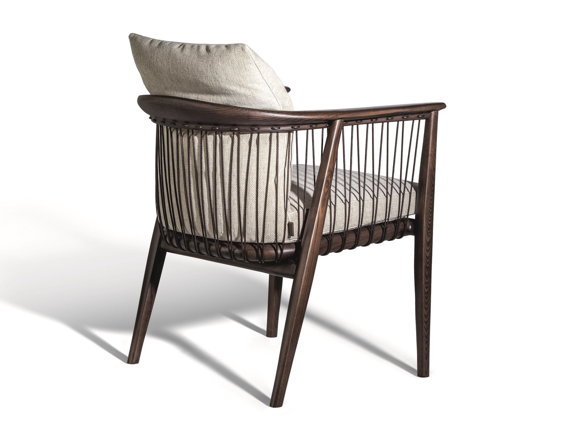 VIOLA Fabric easy chair with armrests By Poltrona Frau | design AB Concept