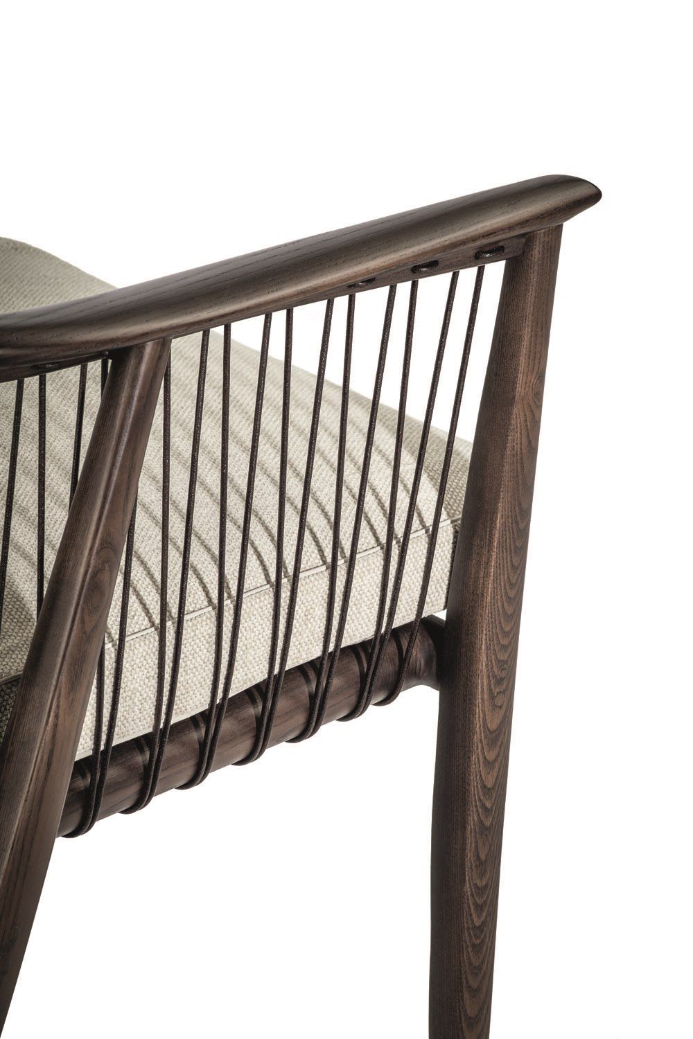 VIOLA Fabric easy chair with armrests By Poltrona Frau | design AB Concept