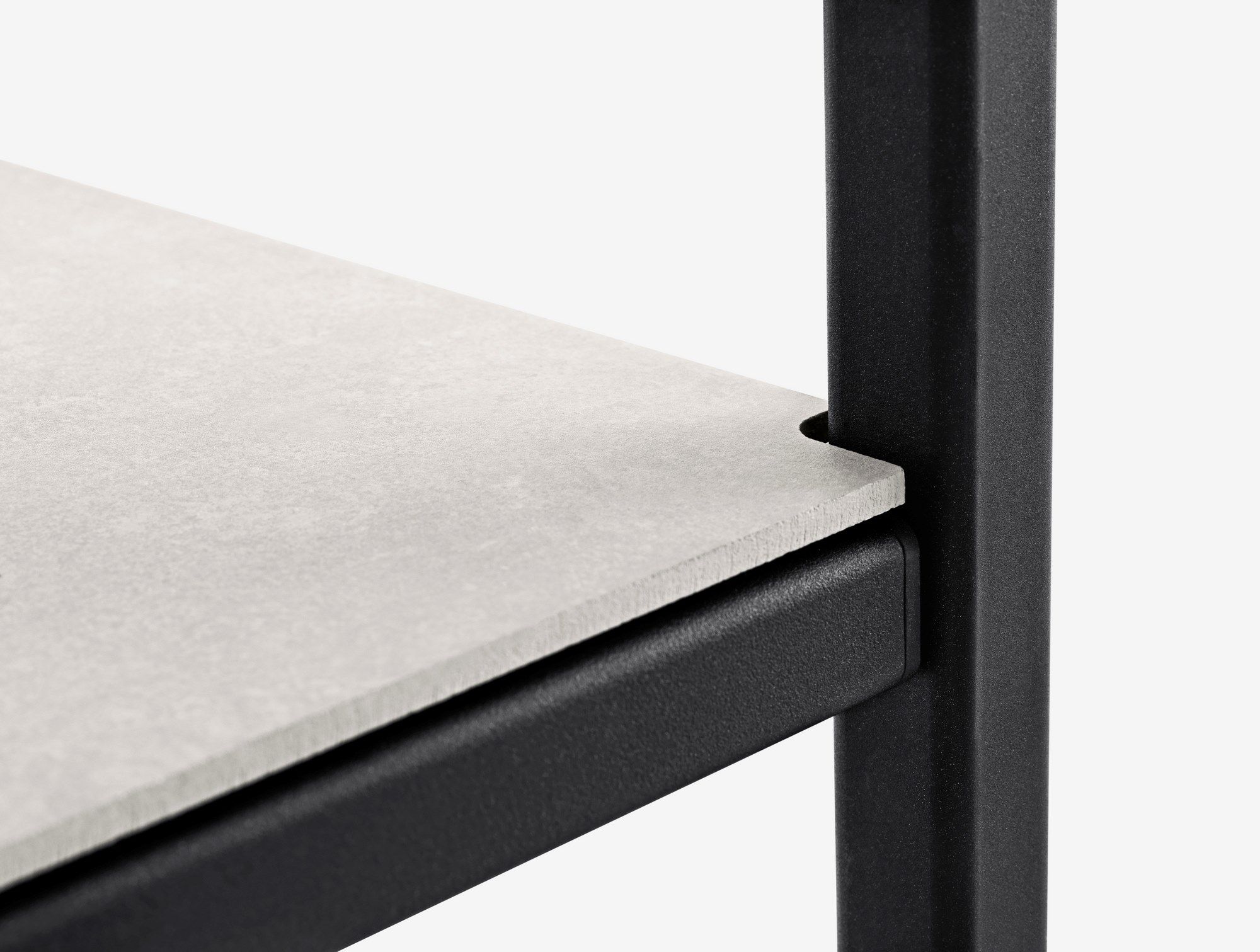 VIPP475 Open freestanding double-sided powder coated steel shelving ...