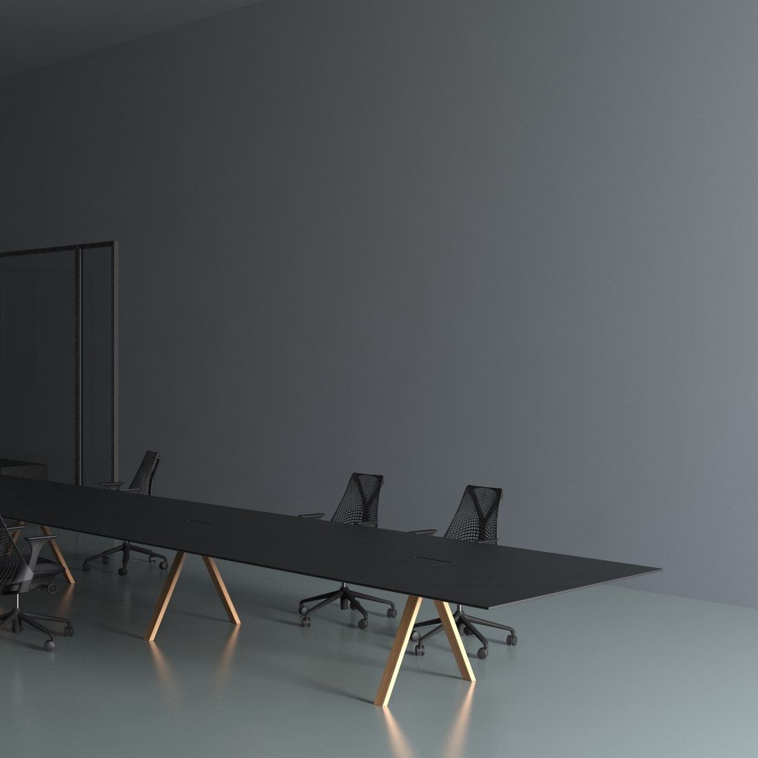 VIS MEETING | Wood veneer meeting table Vis Collection By BK Contract ...