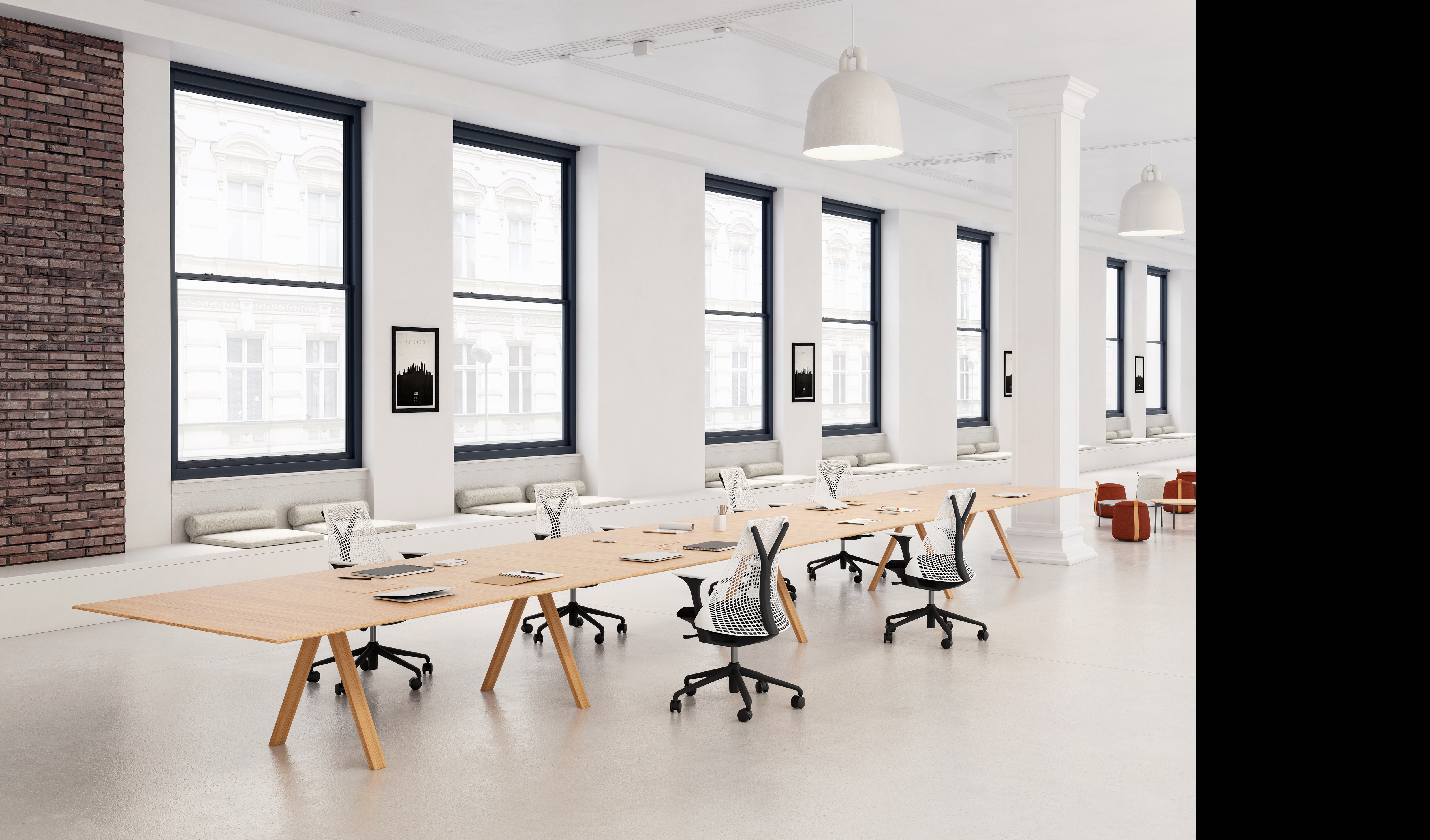 VIS MEETING | Wood veneer meeting table Vis Collection By BK Contract ...