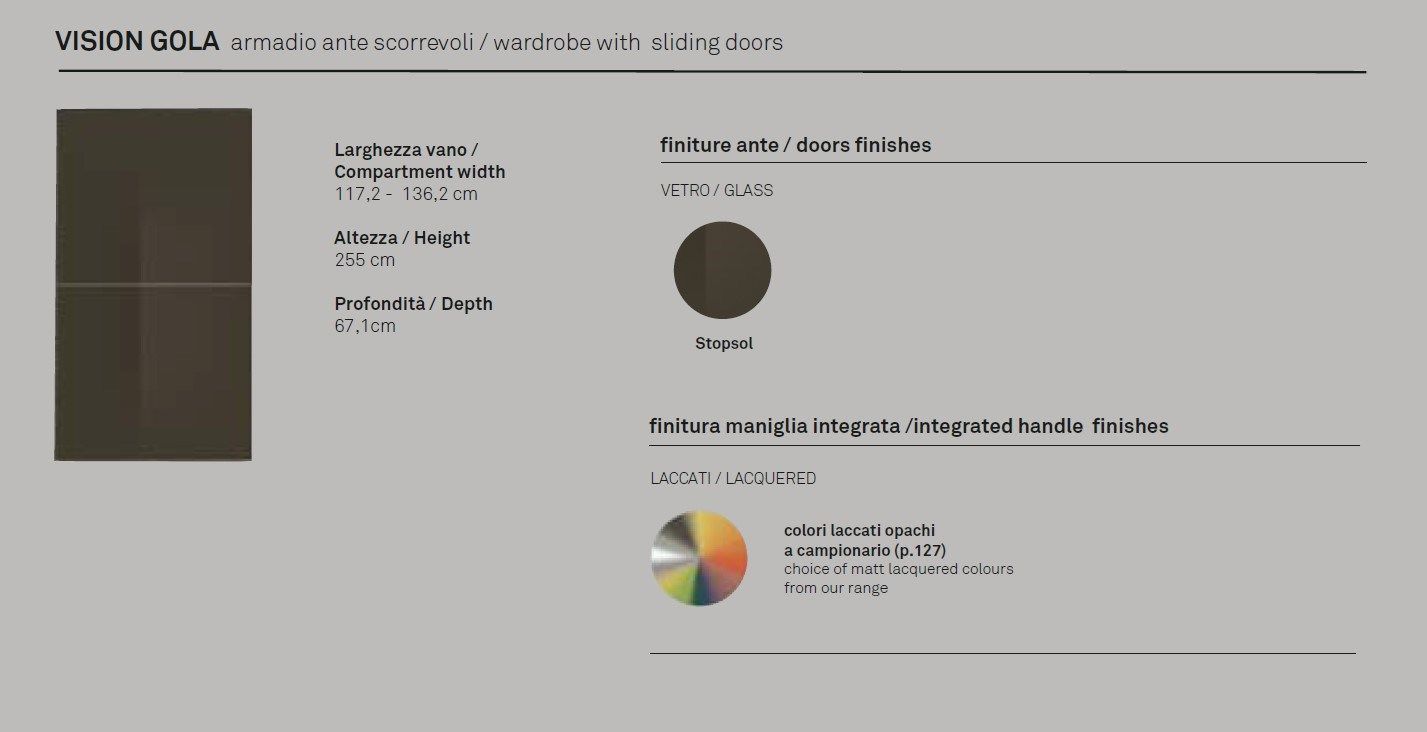 VISION Armadio componibile con ante scorrevoli con TV integrata By ...