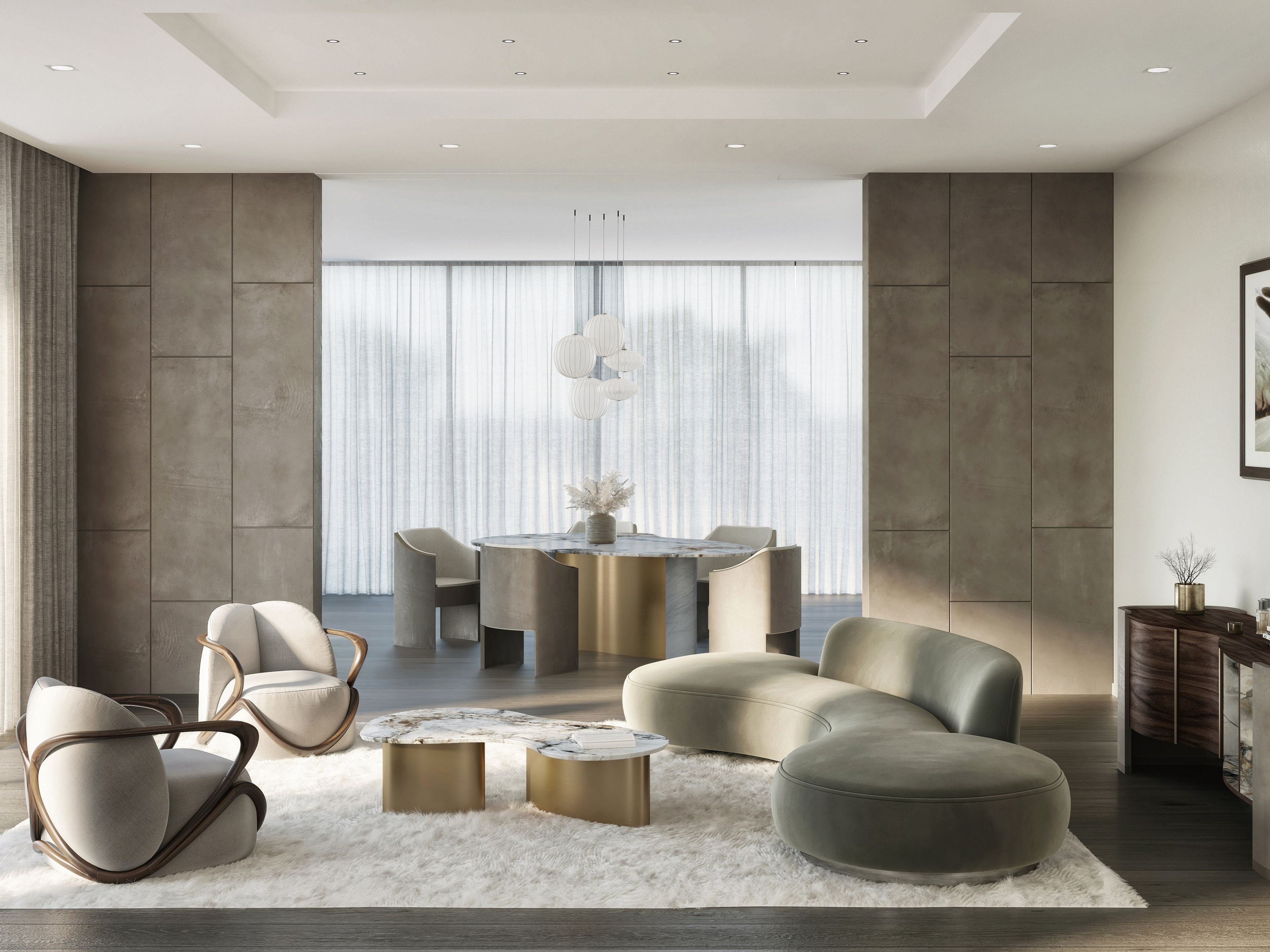 VITALITY Natural stone dining table By Davani | design Annysa LaMantia