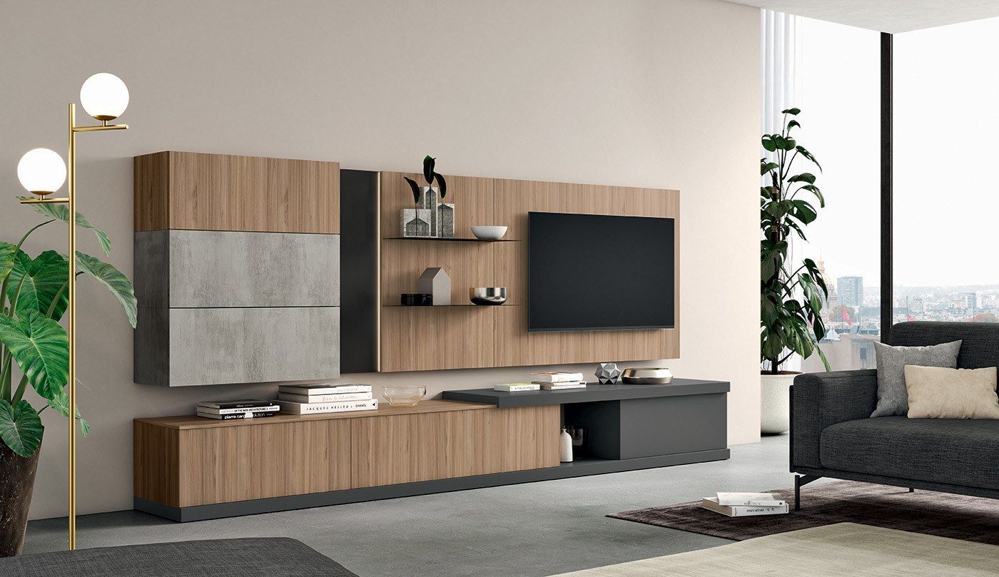 VITALYTY NOCE GOLD | Storage wall Vitalyty Collection By Colombini Casa