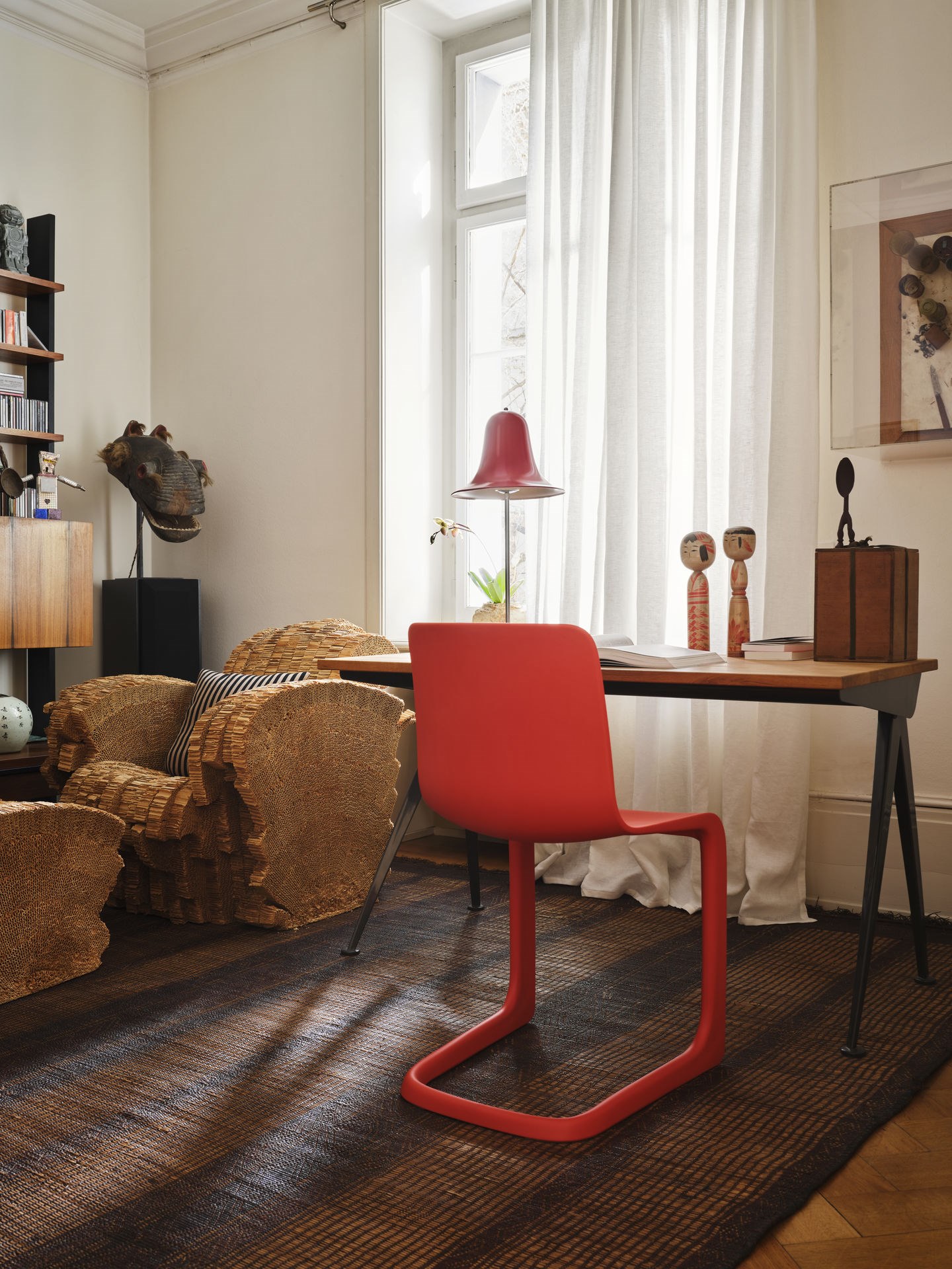 VITRA - EVO-C RED Chair By In Stock | design Jasper Morrison