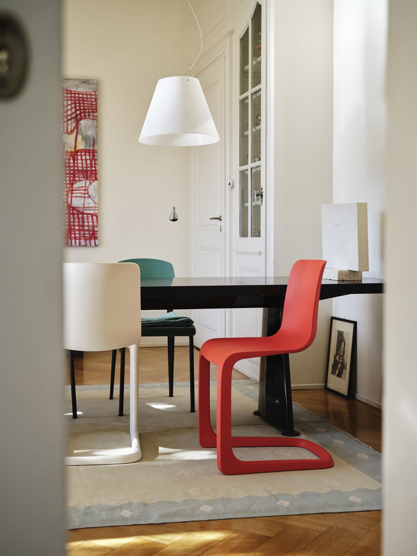 VITRA - EVO-C RED Chair By In Stock | design Jasper Morrison