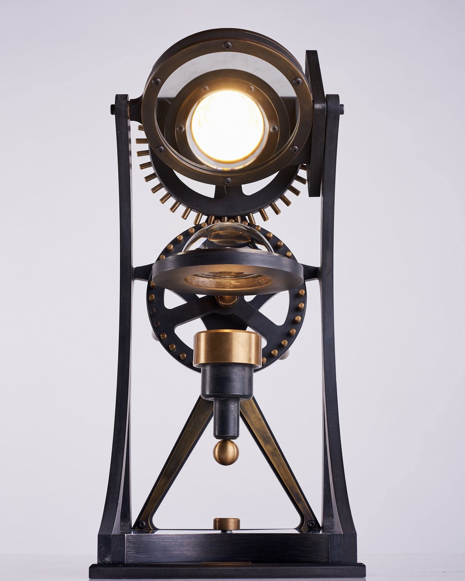 LED brass table lamp VITRUVIAN By Karice Lighting design Maurice ...