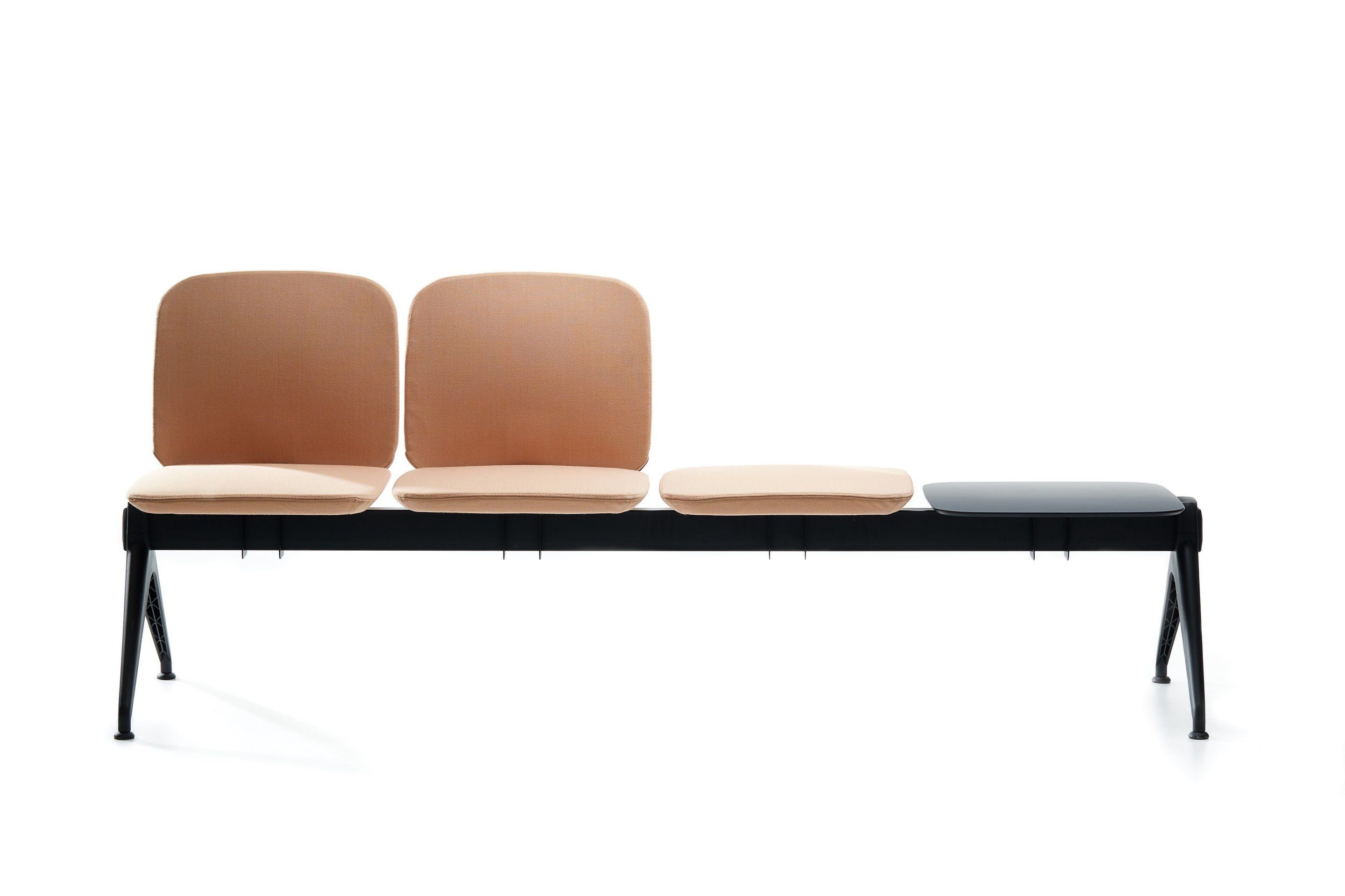 VIVA BENCH 4-seater beam seat with padded backrest By VAGHI | design ...