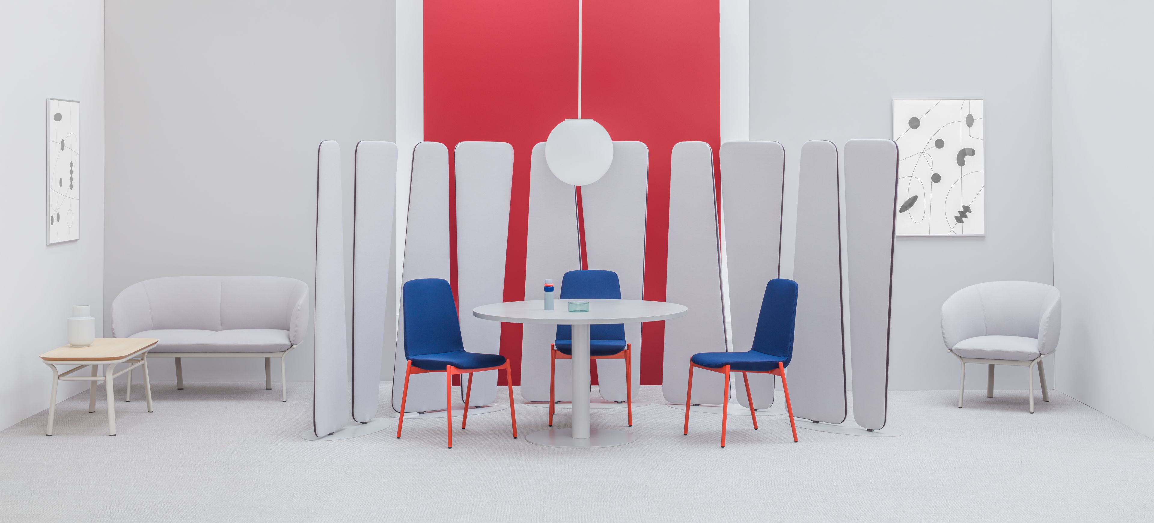 VIVA | Room divider Freestanding fabric office screen By MDD