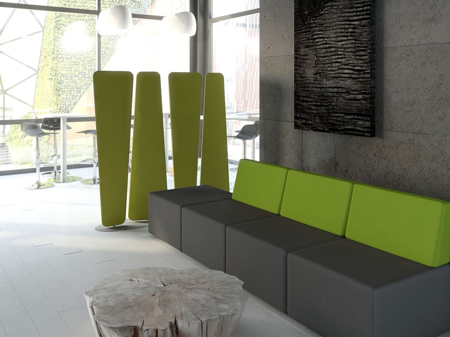 VIVA | Room divider Freestanding fabric office screen By MDD