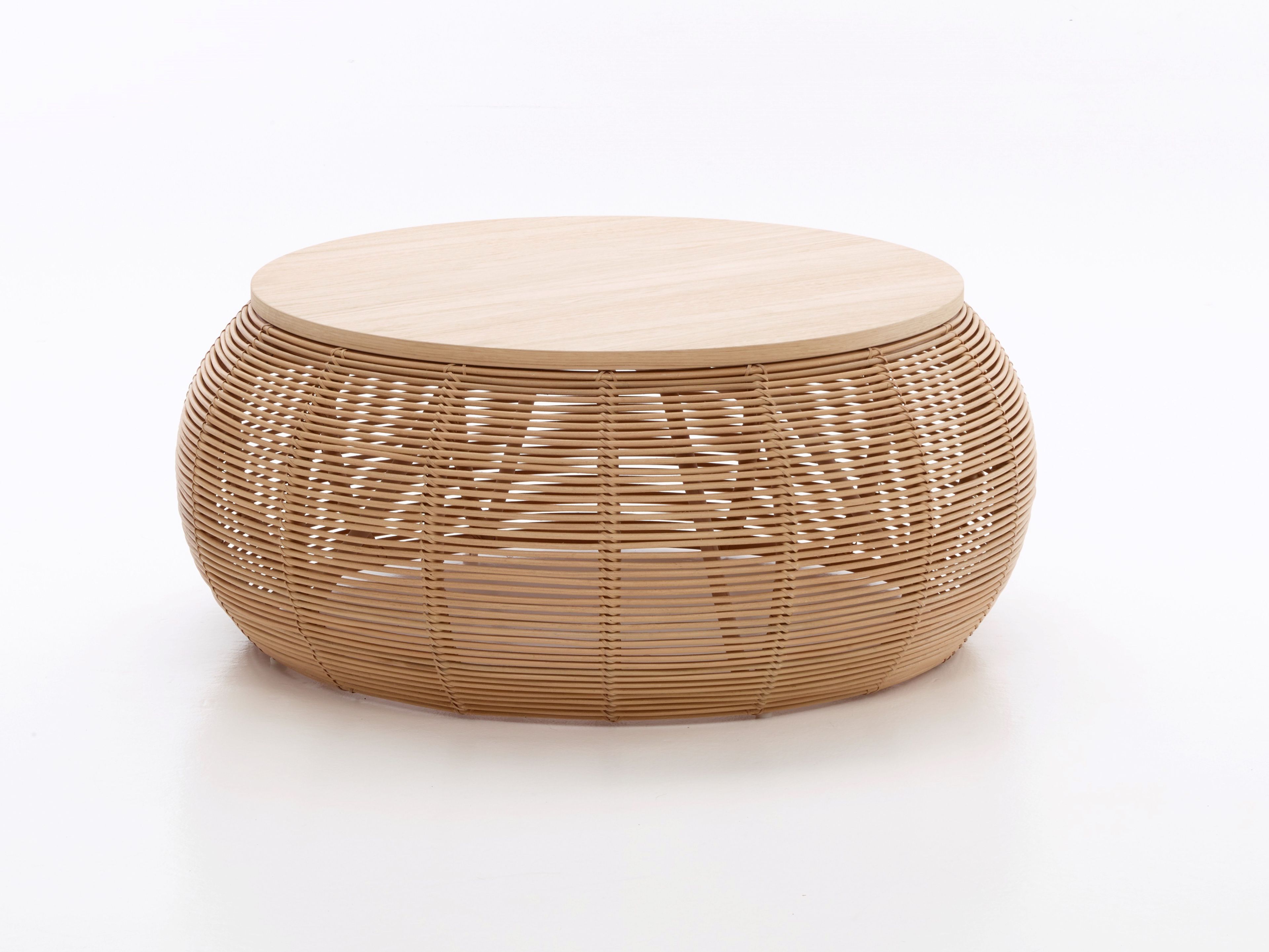 VIVI Round rattan coffee table By Vincent Sheppard