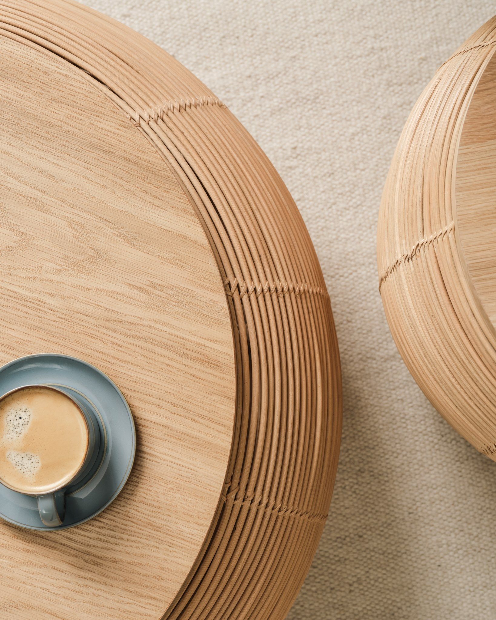 VIVI Round rattan coffee table By Vincent Sheppard