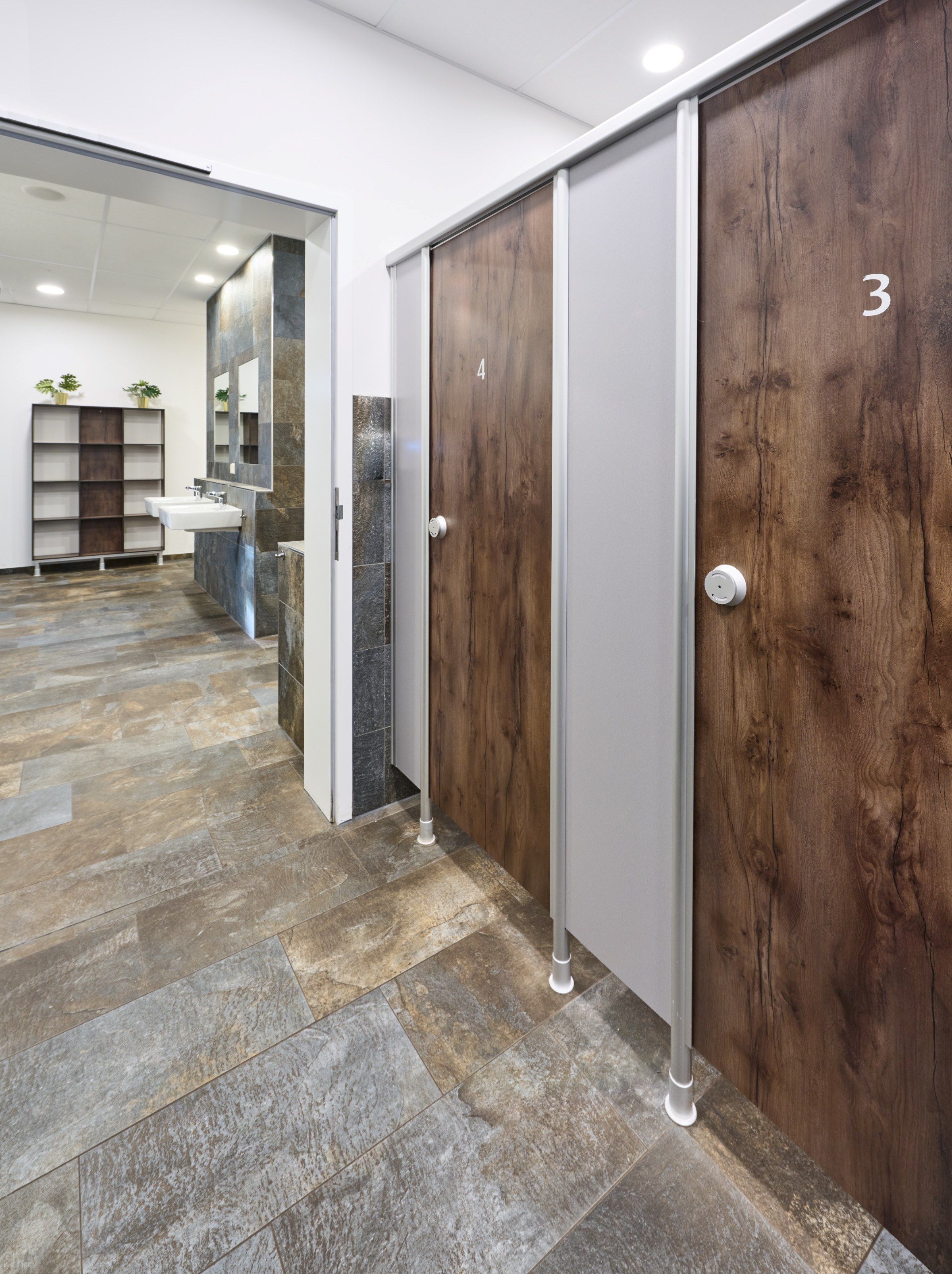 VK13 Divisória para banheiro em HPL By Schäfer Trennwandsysteme