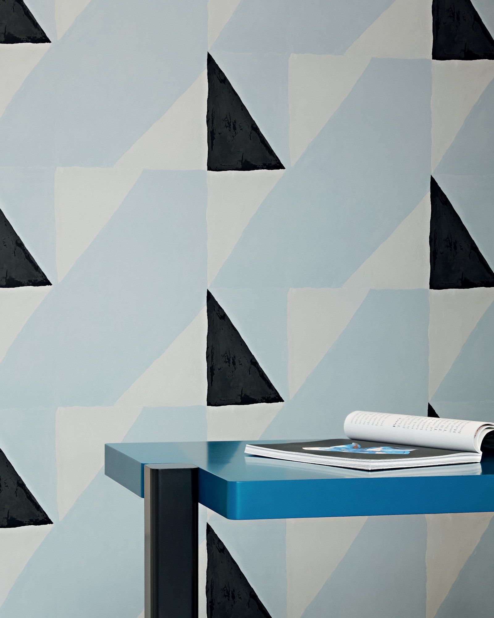 Geometric nonwoven wallpaper VOILES DE PAPIER - COMPOSITION By Élitis