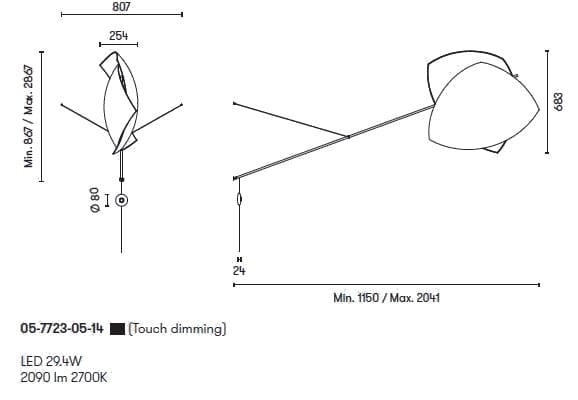 VOILES | Wall lamp Voiles Collection By Grok design Céline Wright