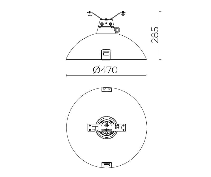 VOLTA STRING SUSPENSION Street lamp By Cariboni group