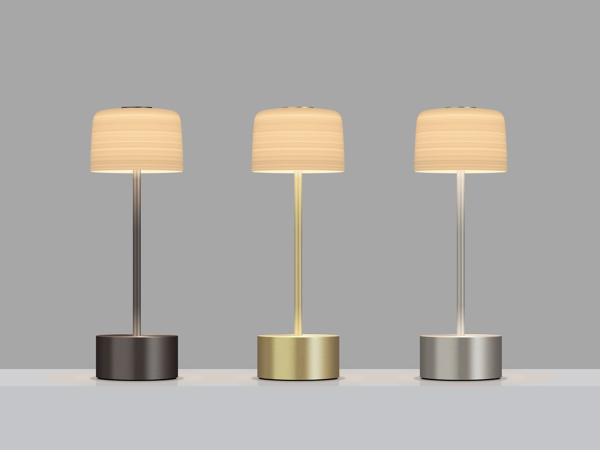 VOLTRA HEMISPHERE LED cordless porcelain table lamp By Voltra Lighting ...