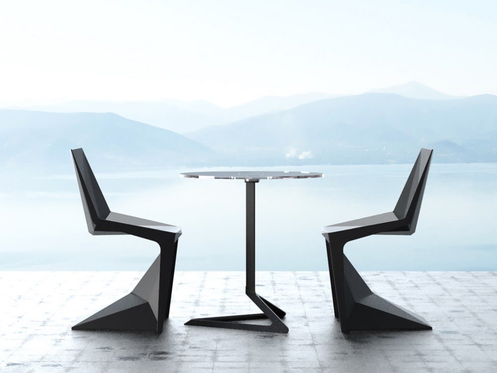 VOXEL Stackable polypropylene garden chair By Vondom | design Karim Rashid