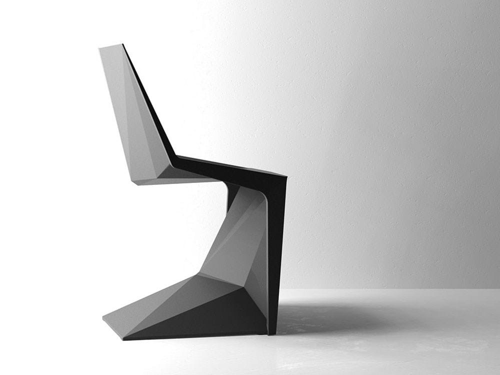 VOXEL Stackable polypropylene garden chair By Vondom | design Karim Rashid