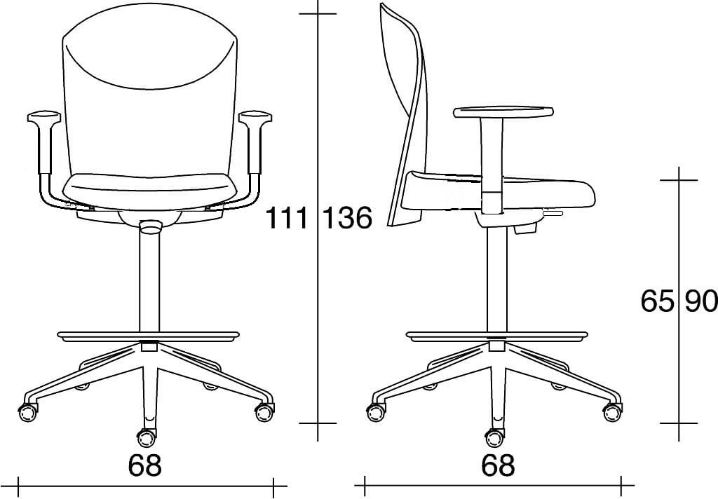 VULCAN 1471 Z office chair By TALIN