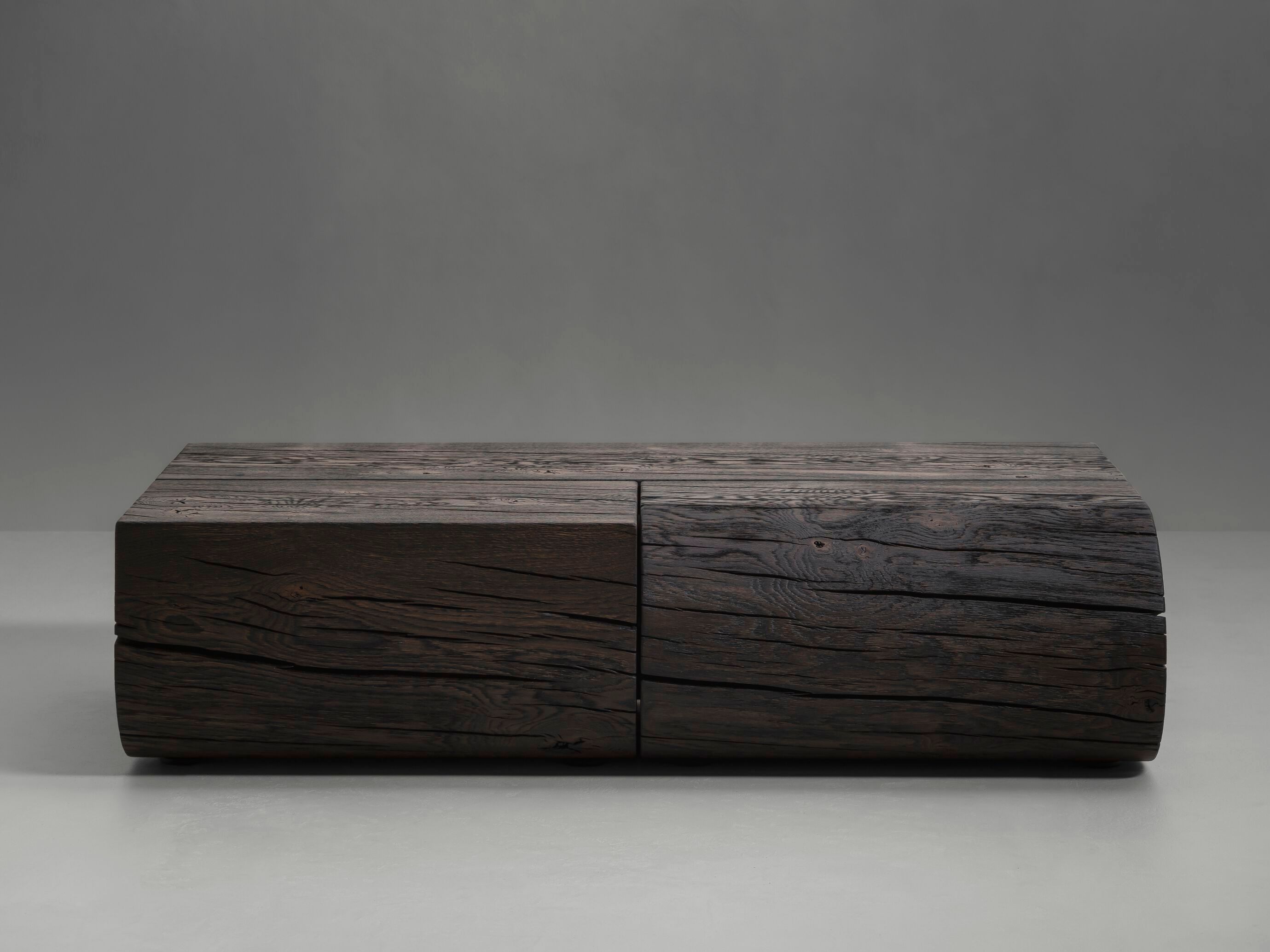ADJACENCIES Rectangular solid wood coffee table By Van Rossum | design Samuel Barclay