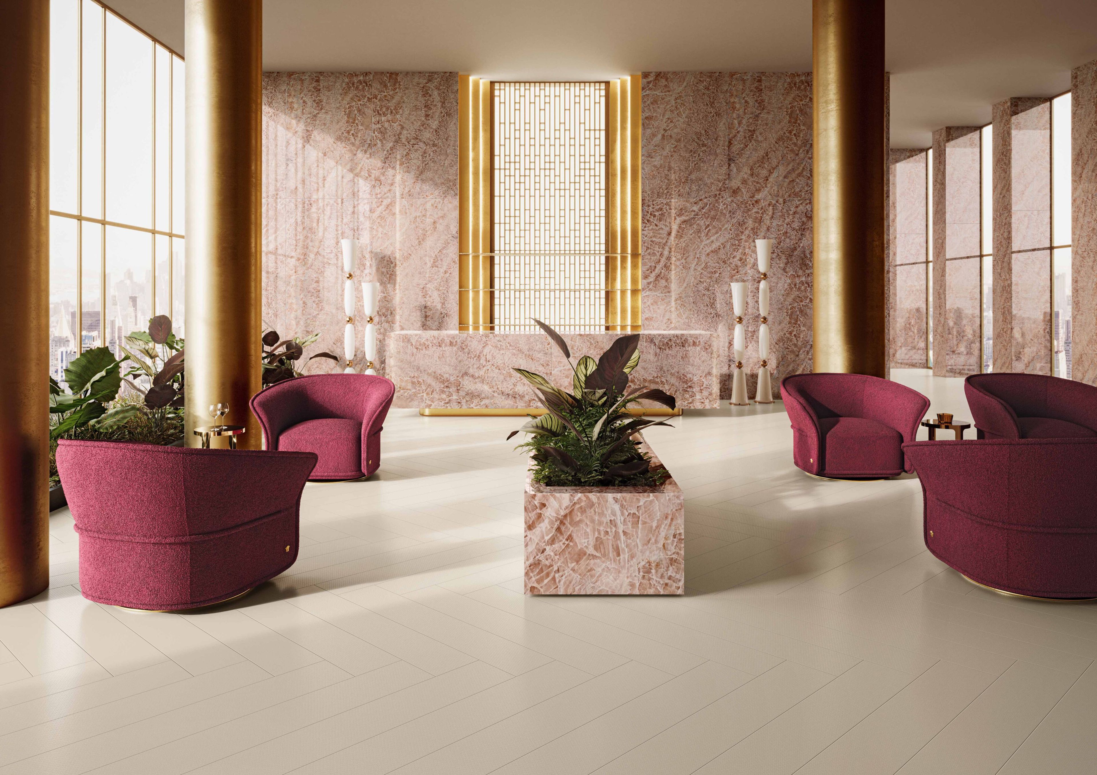 LA GRECA SIGNATURE CREAM Flooring By Versace Ceramics