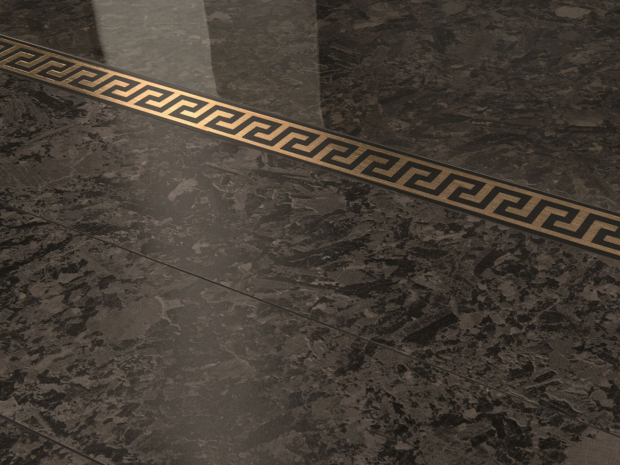 METEORITE NERO Flooring By Versace Ceramics