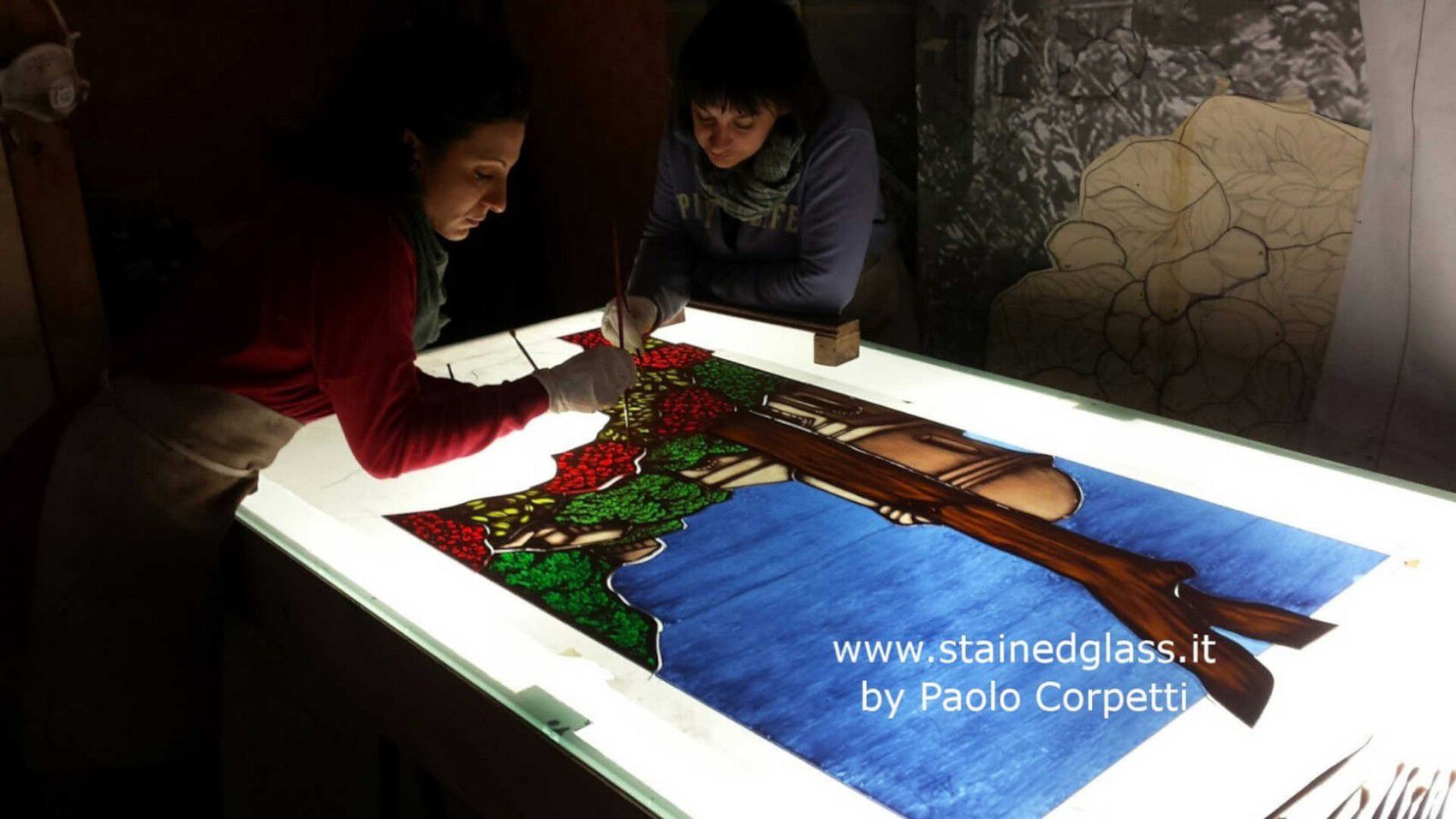 PAINTED STAINED GLASS Painted stained glass By Vetrarte