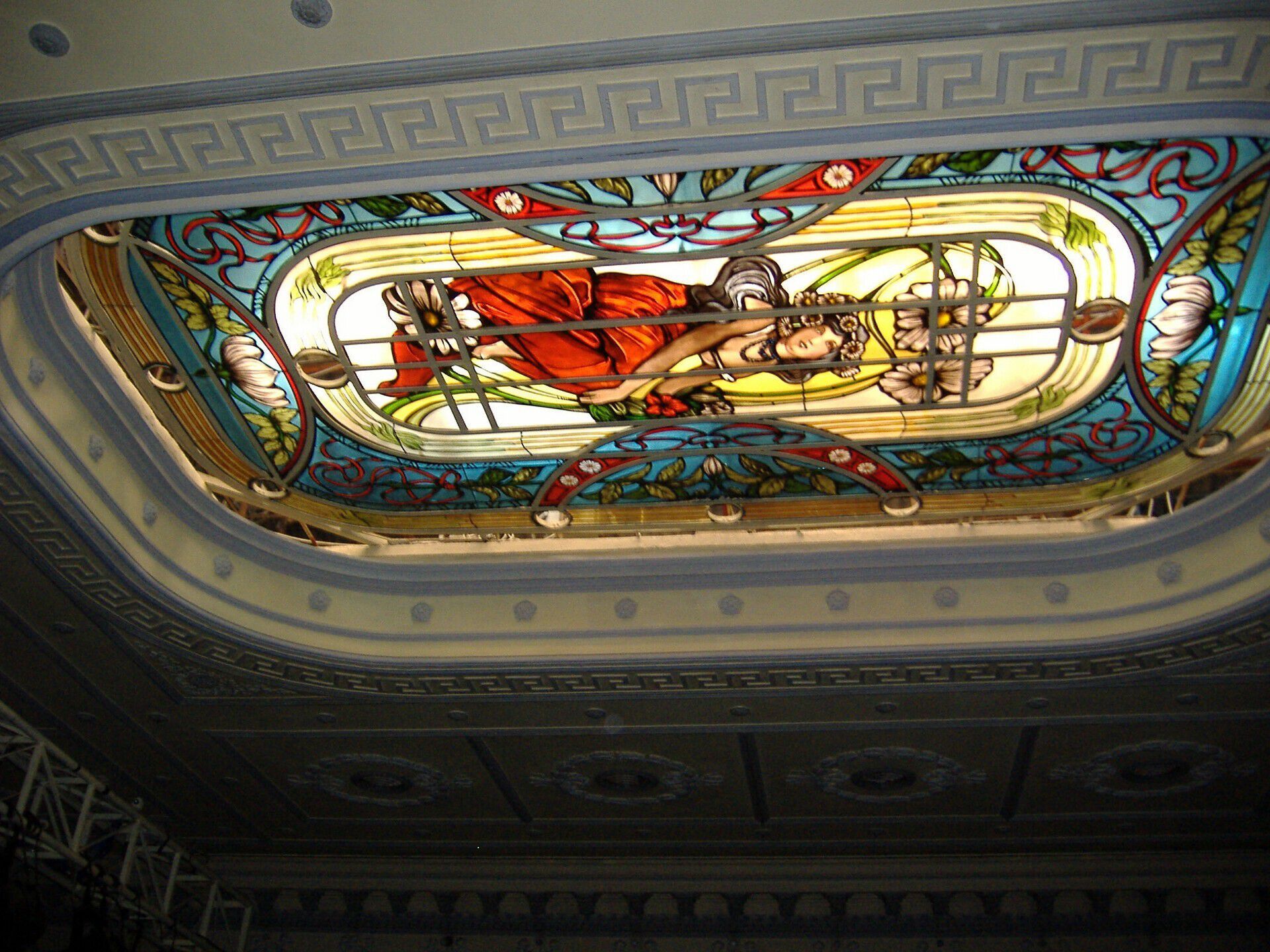 Stained glass ceiling - Salone Margherita ceiling Stained glass ceiling ...