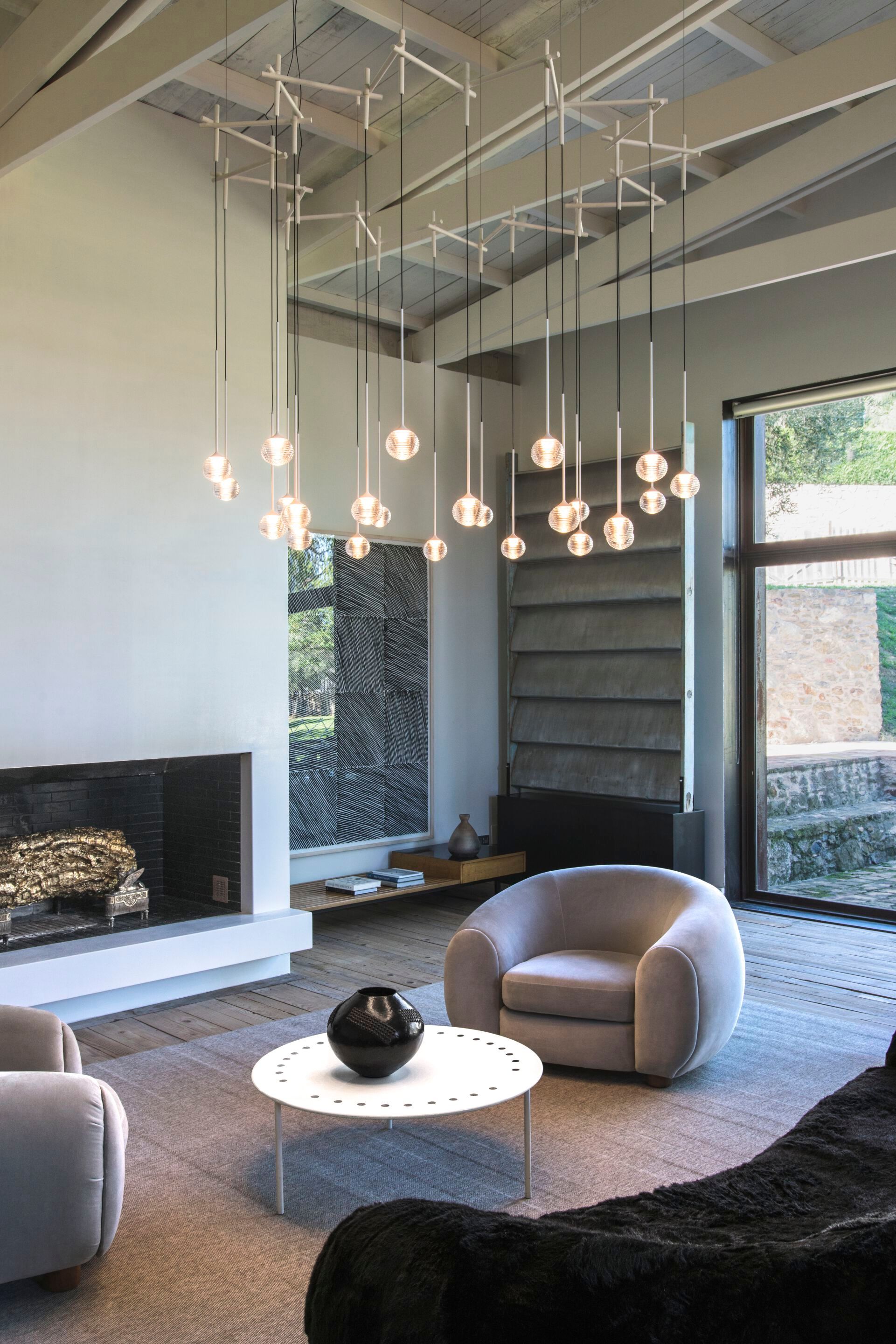 ALGORITHM Blown glass pendant lamp By Vibia | design Toan Nguyen