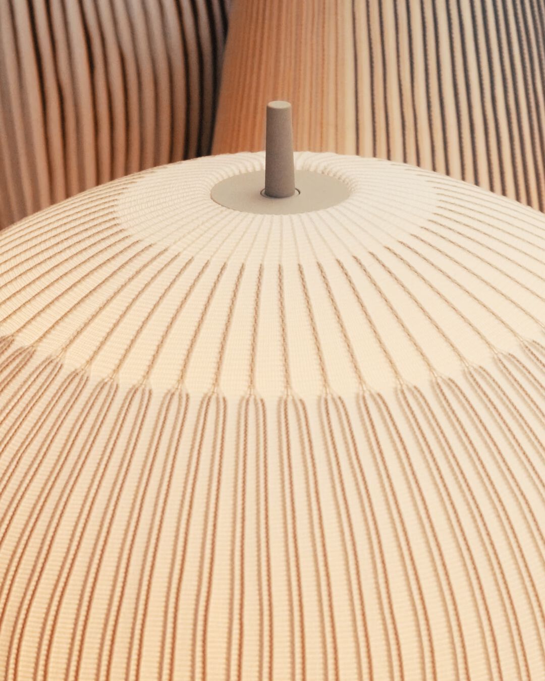 KNIT LED fabric floor lamp By Vibia | design Meike Harde