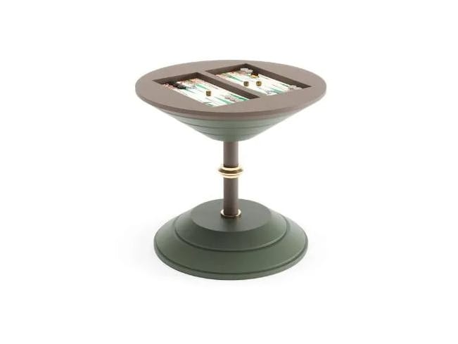 GOEMON Round backgammon table By Vismara Design
